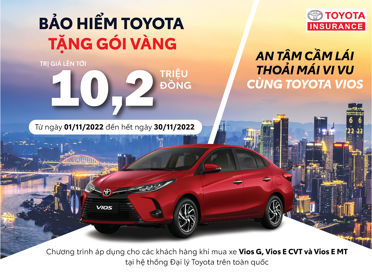MUA XE TOYOTA VIOS THÁNG 11/2022 AN TÂM CẦM LÁI THOẢI MÁI VI VU CÙNG ƯU ...