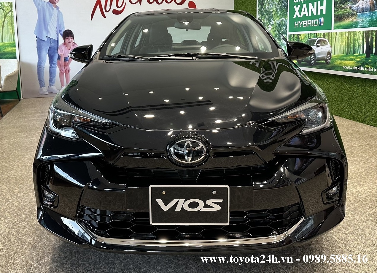 Toyota Vios 1.5G 2023 màu đen ánh, Hình ảnh xe, Bảng giá lăn bánh ...