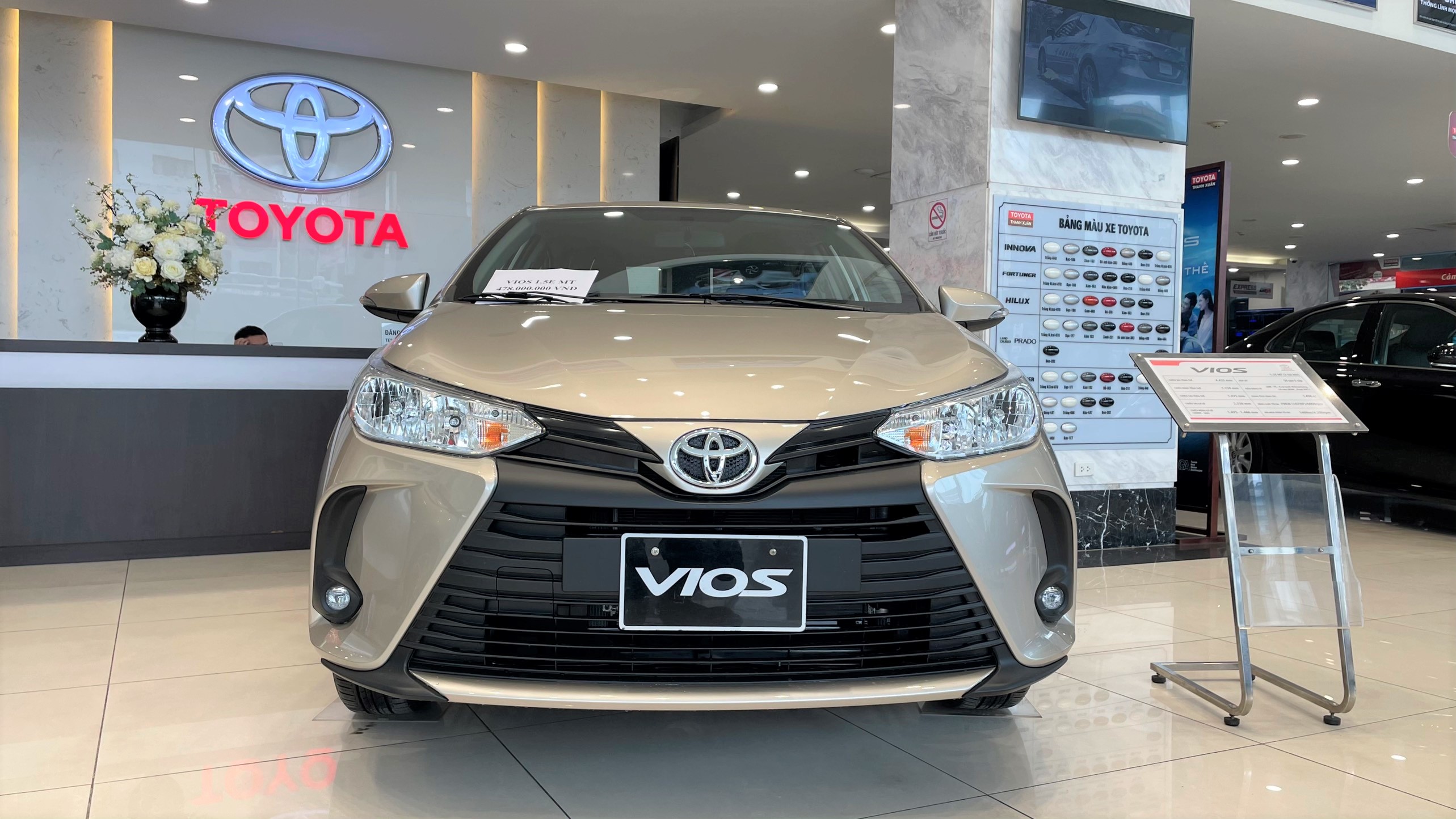 Toyota Vios 1.5E MT 2023 Số Sàn 3 Túi Khí Bảng Giá Xe Chi Phí Lăn Bánh ...